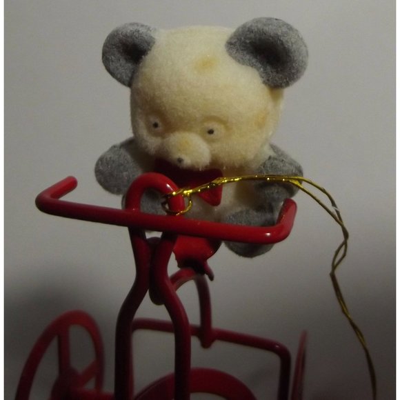 Avon | Holiday | Vintage Avon Teddy Bear On Tricycle Christmas Ornament ...